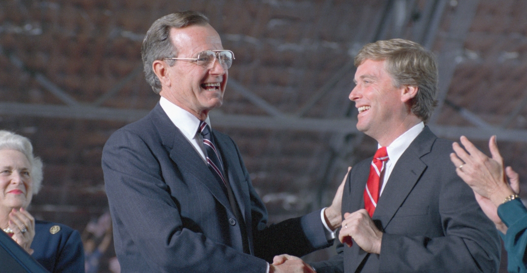 dan-quayle-and-george-bush-shaking-hands - George Bush Pictures ...