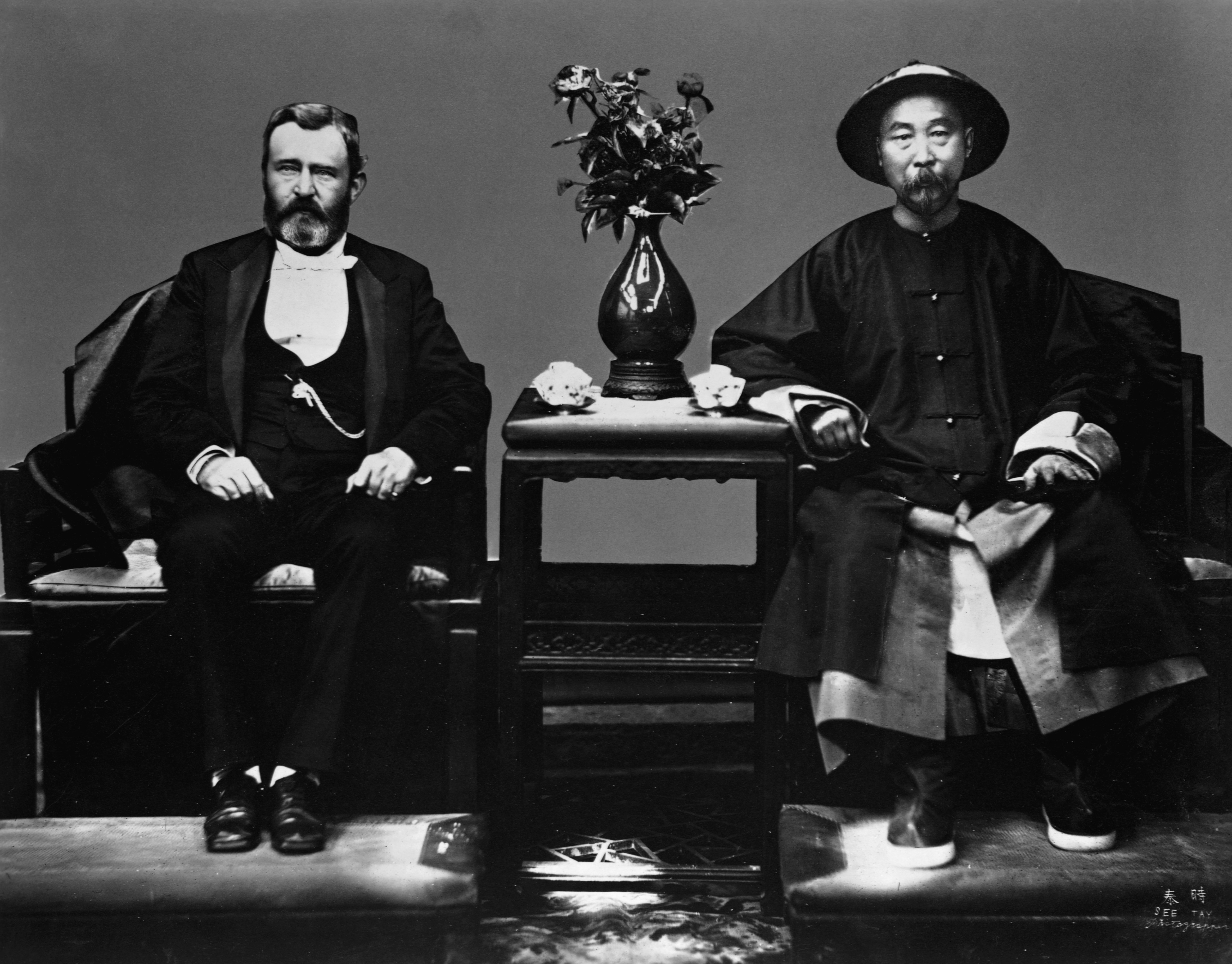 Former U.S. President and General Ulysses S. Grant and Chinese General ...