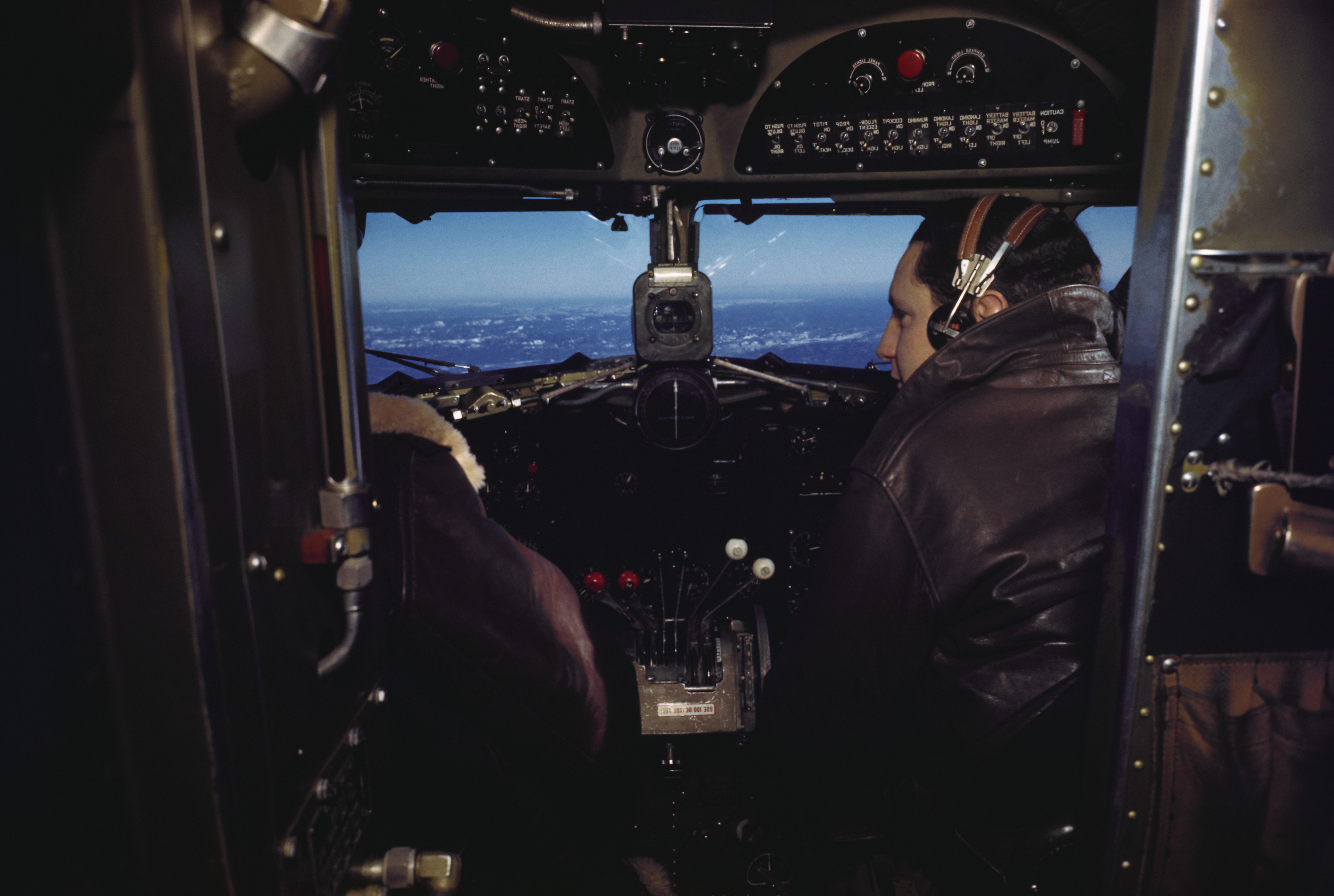 pilots-in-cockpit-of-douglas-c-47-airplane - World War II: Pilots and ...